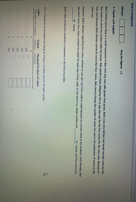 Solved Back to Assignment Attempts Keep the highest 75 2. | Chegg.com