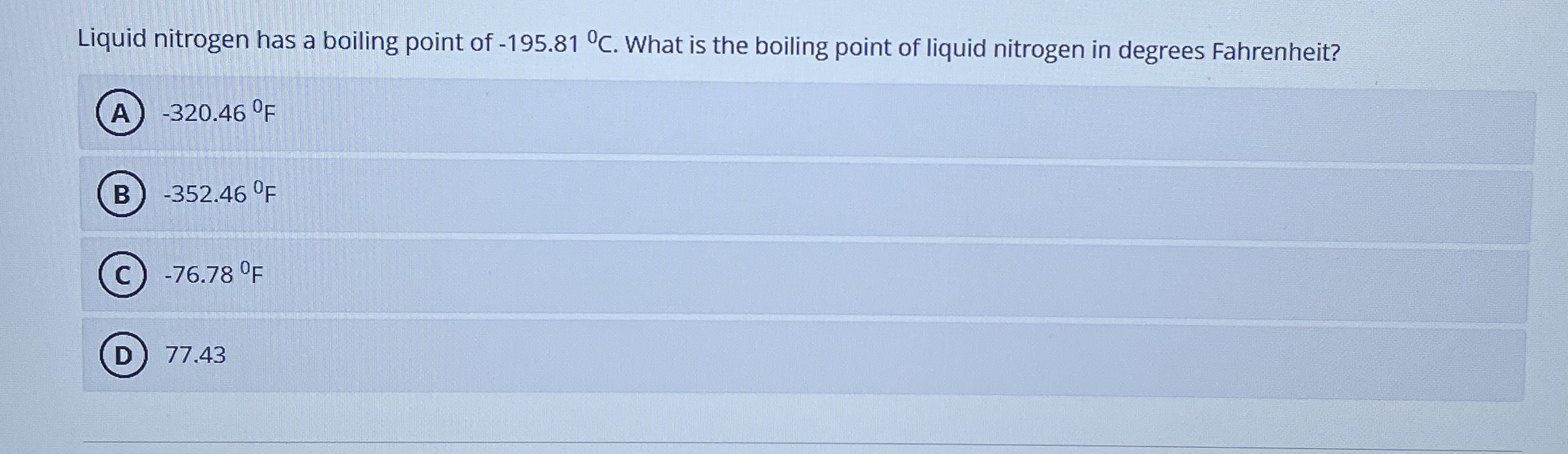 High Quality SOLUTION Liquid nitrogen has a boiling point of -195.81°C. | Chegg.com