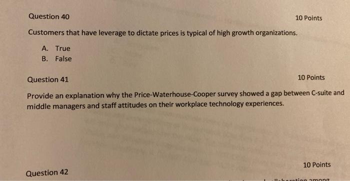 Solved Customers that have leverage to dictate prices is | Chegg.com