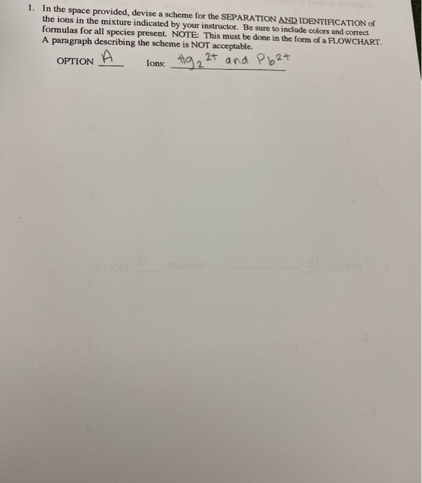 Solved 1. In the space provided, devise a scheme for the | Chegg.com