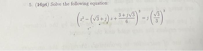 Solved 5. \\( (16 \\mathrm{pt}) \\) Solve the following | Chegg.com