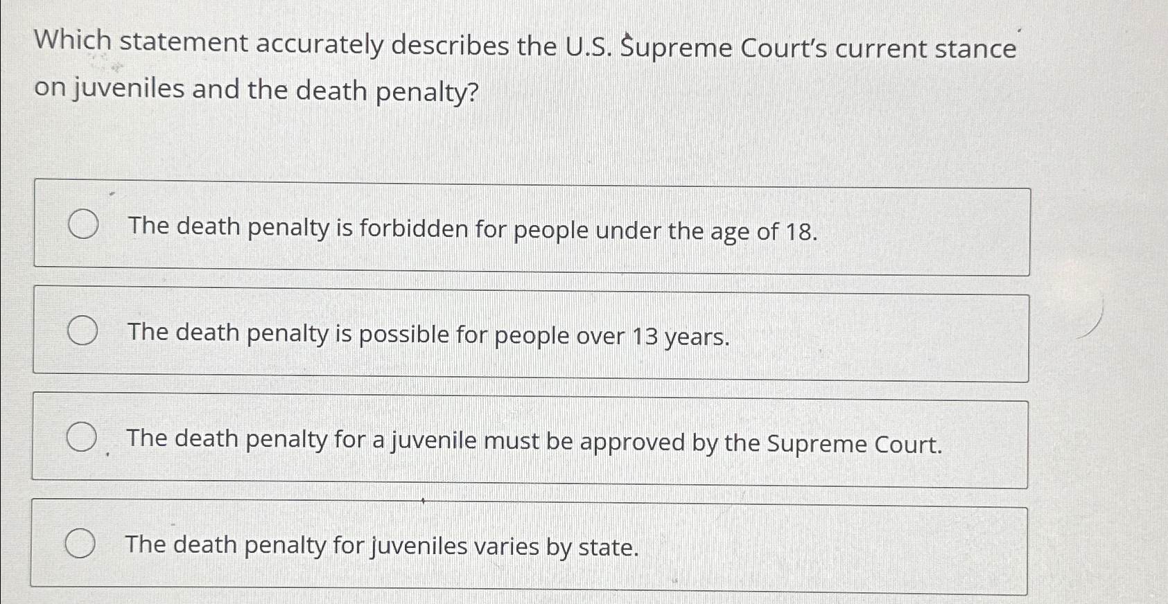 Solved Which statement accurately describes the U.S. | Chegg.com