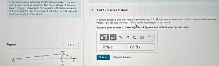 Solved In tha exanple we wil appy the thin-lens equation to | Chegg.com
