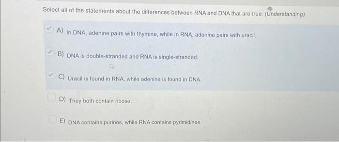 Solved Select all of the statements about the differences | Chegg.com