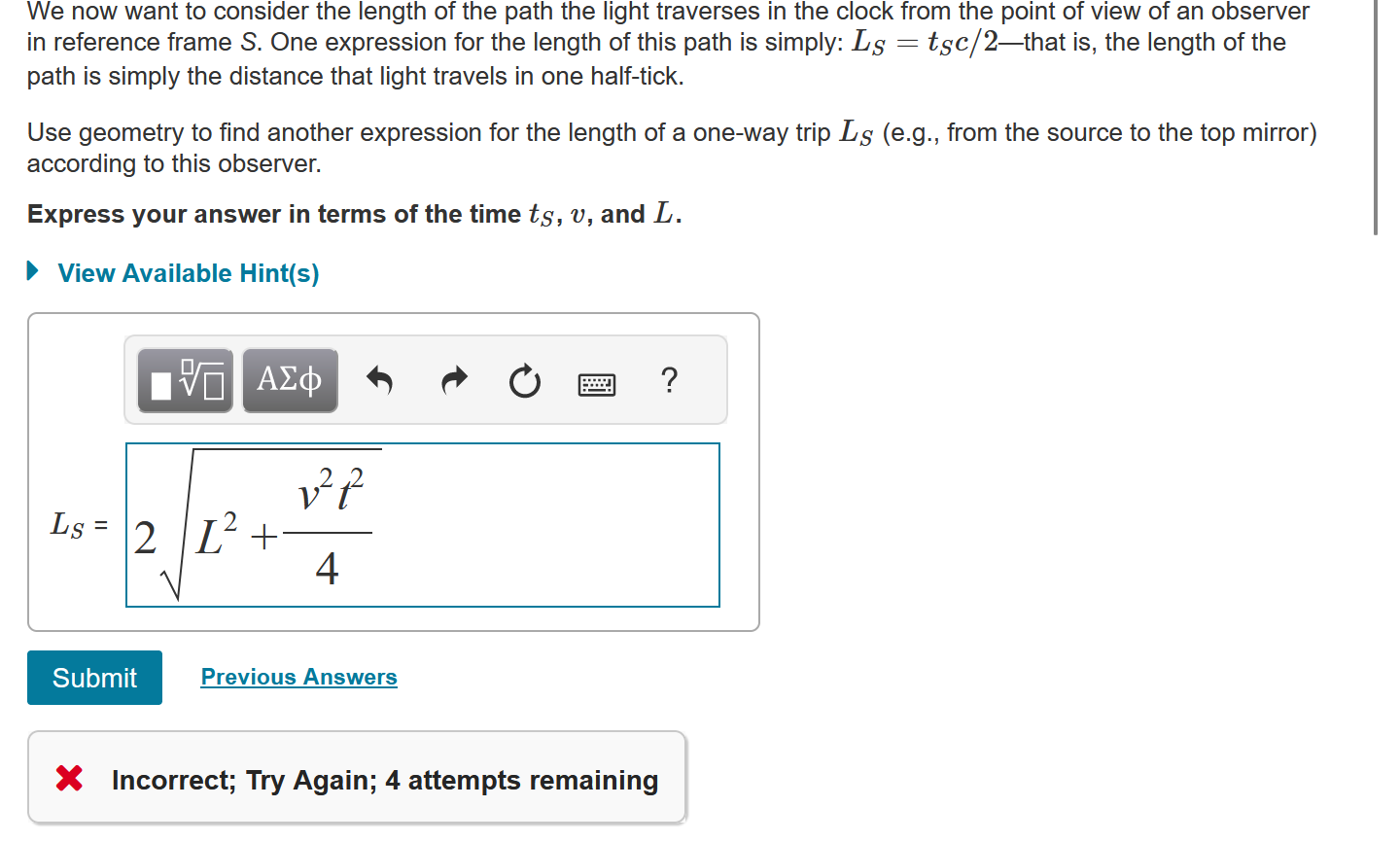 Solved We now want to consider the length of the path the | Chegg.com