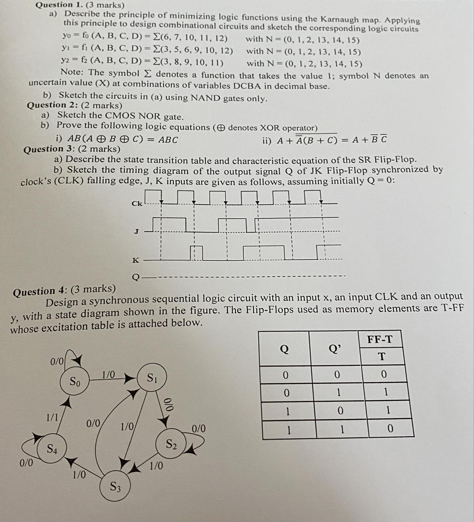 Solved a) ﻿Describe the principle of minimizing logic | Chegg.com