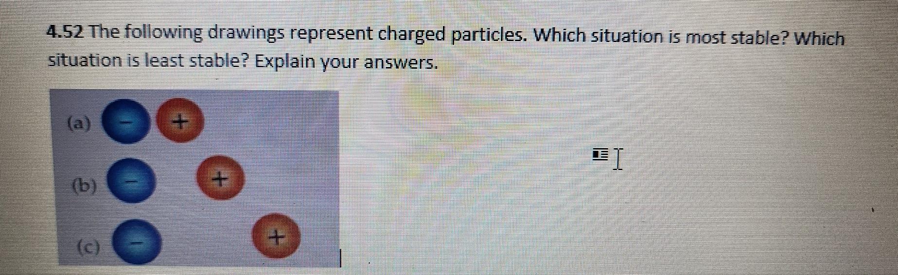Solved 4.52 The following drawings represent charged | Chegg.com