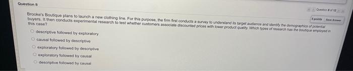 Solved this case? descriptivo followed by exploratory causal | Chegg.com