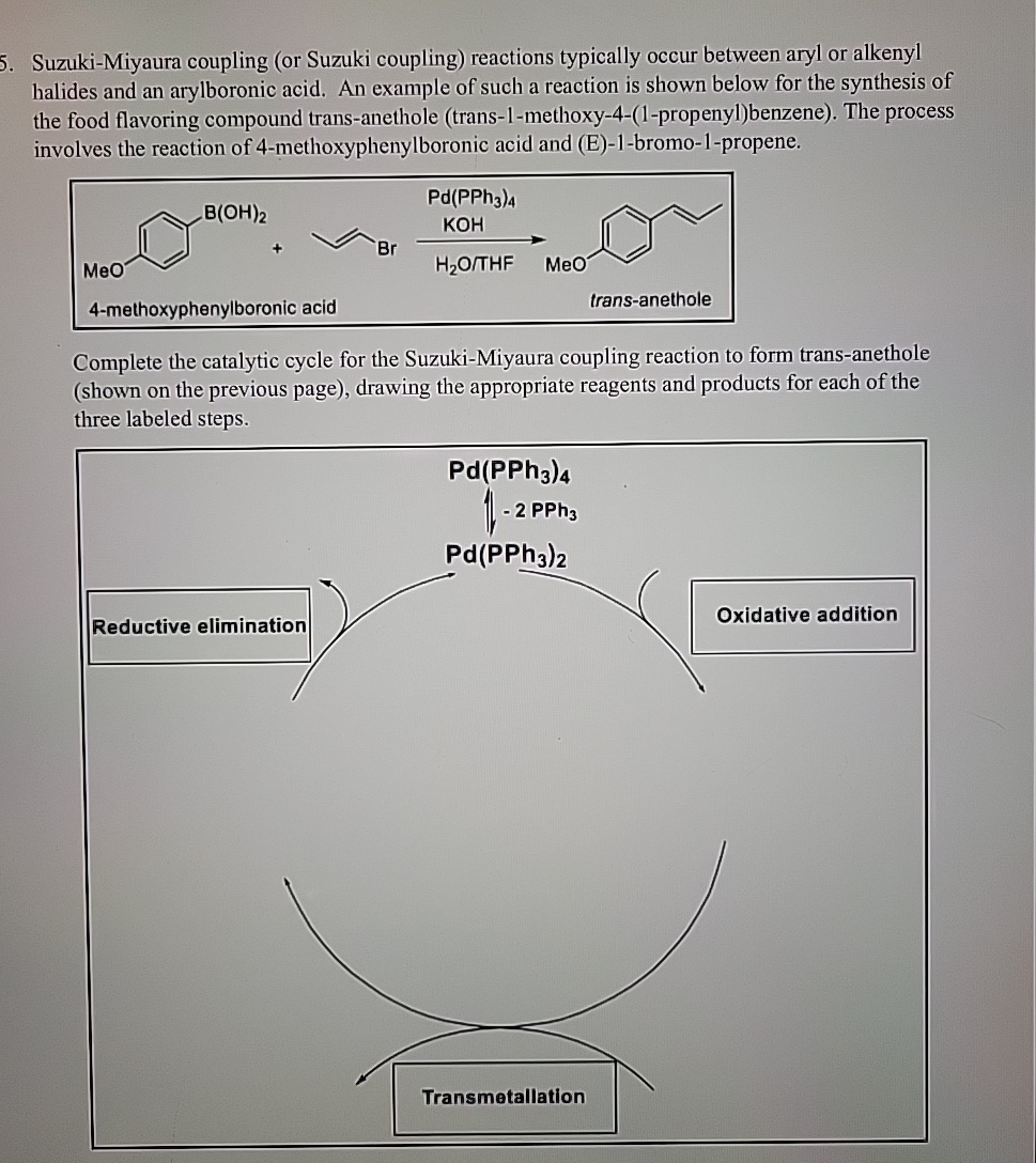 Solved Suzuki-Miyaura coupling (or Suzuki coupling) | Chegg.com