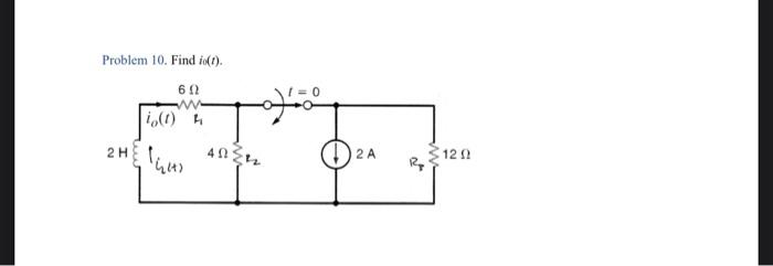 Solved Problem 10. Find i0(t). | Chegg.com