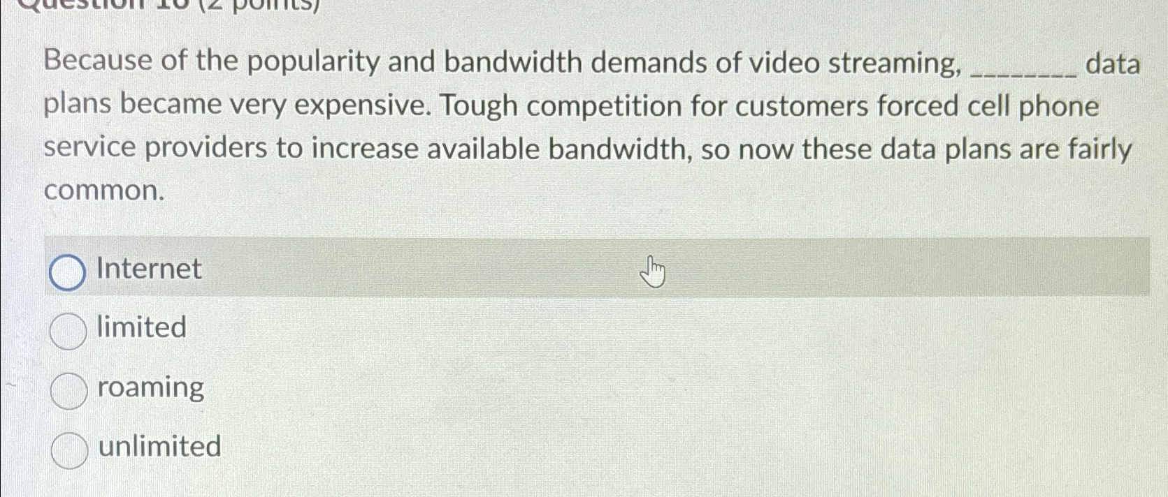 Solved Because of the popularity and bandwidth demands of | Chegg.com