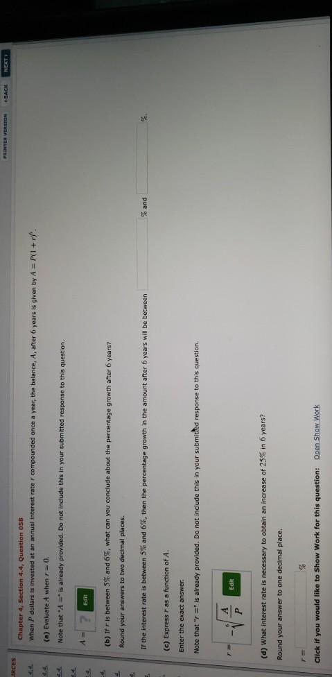 Solved PRINTER VERSION BACK NEXT RCES Chapter 4, Section | Chegg.com