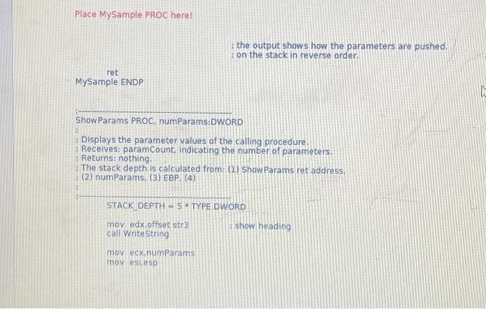 Solved Details - Page 380 \# 10 - Write a procedure named | Chegg.com