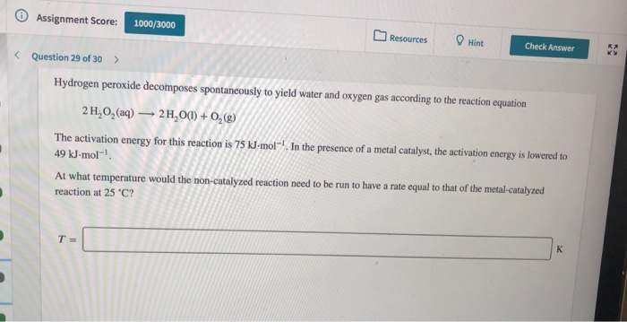 Solved Assignment Score: 1000/3000 Resources Hint Check | Chegg.com