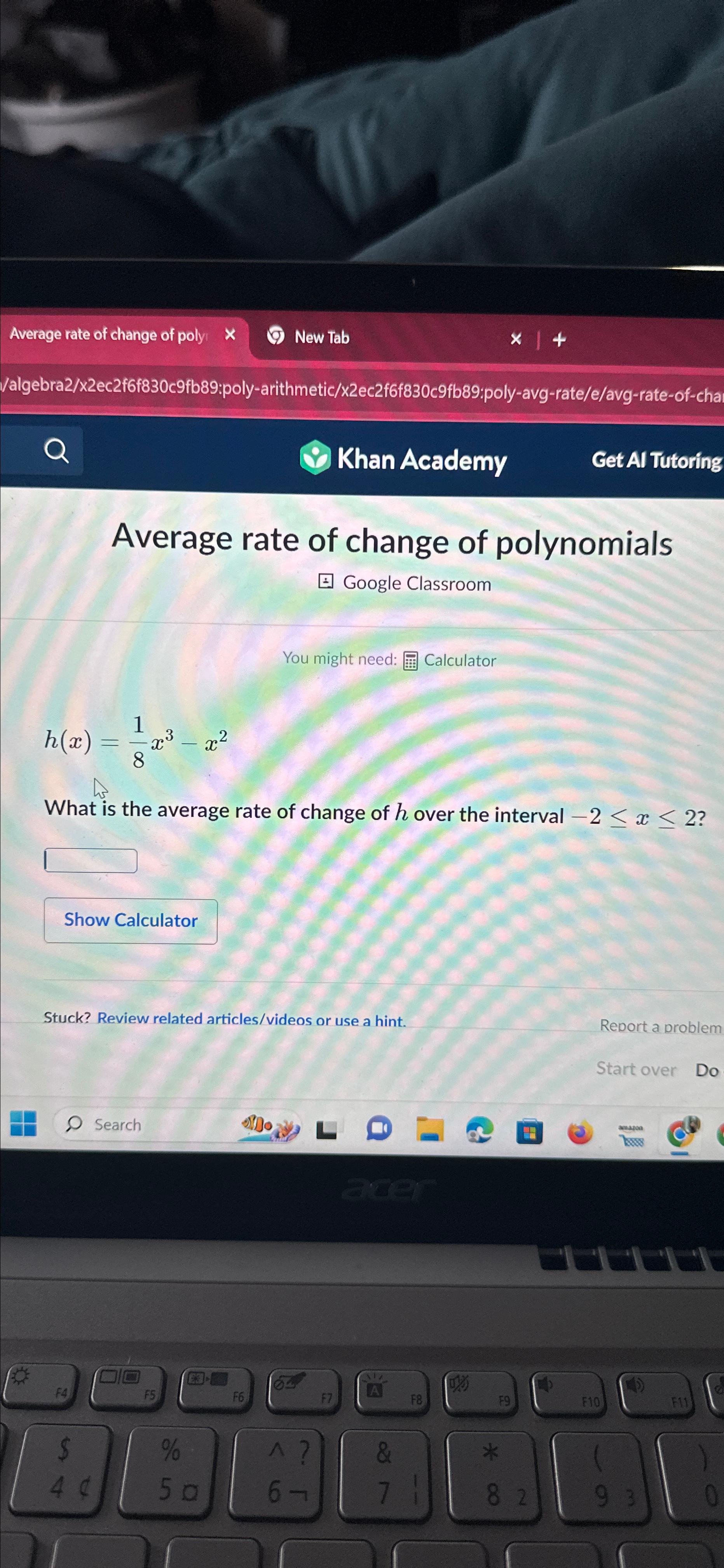 Solved Average rate of change of polyNew | Chegg.com