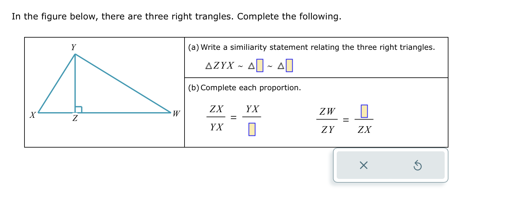 Solved In the figure below, there are three right trangles. | Chegg.com