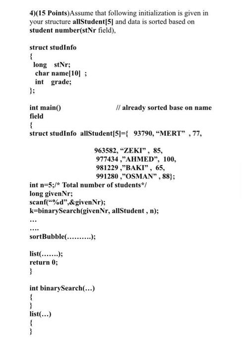 Solved 4)(15 Points)Assume that following initialization is | Chegg.com