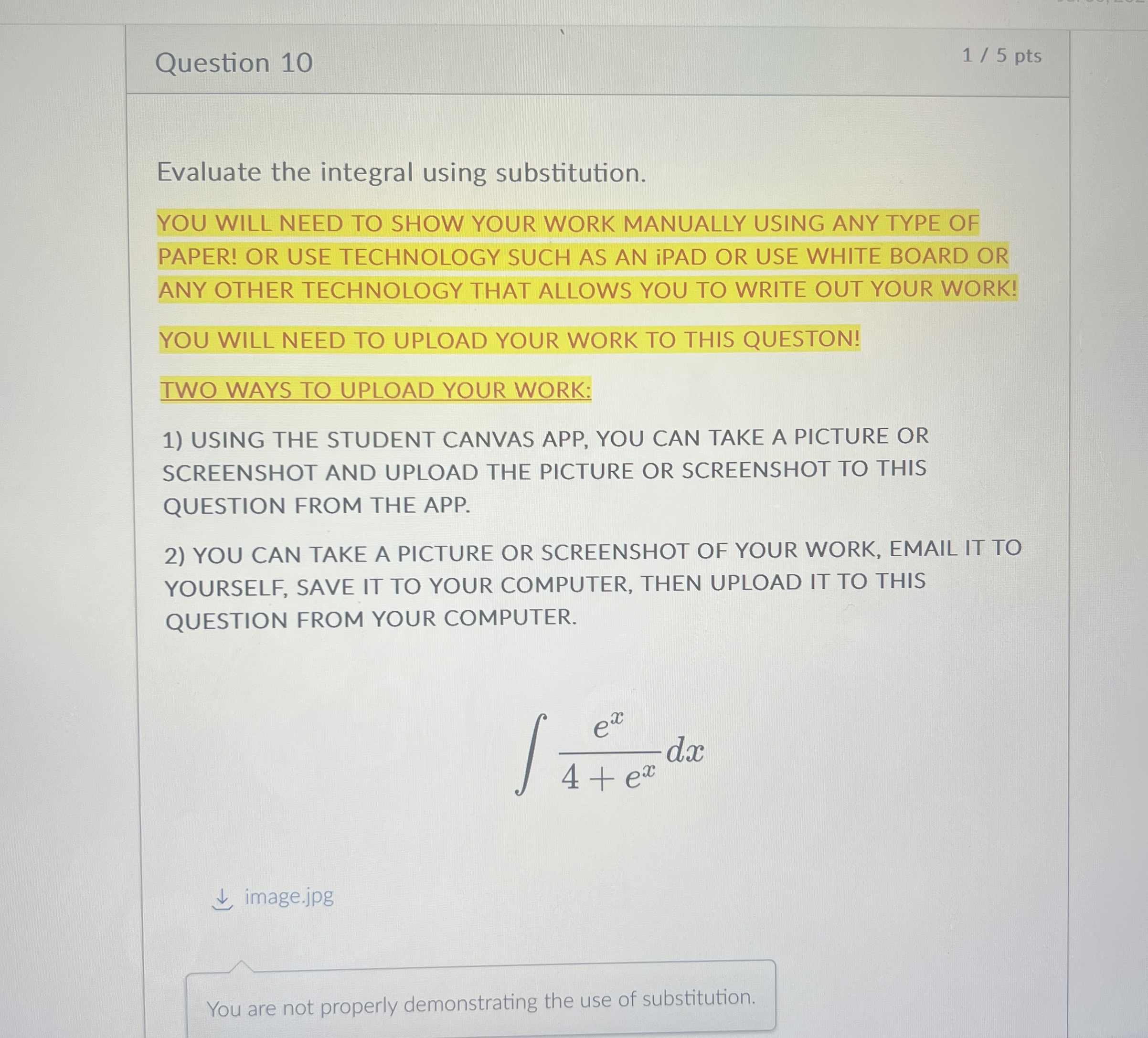 Solved Question 1015 ﻿ptsEvaluate the integral using | Chegg.com