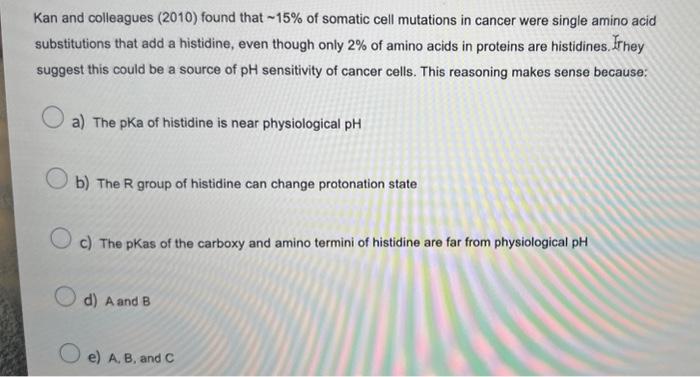 Solved Decreased extracellular pH often results in metabolic | Chegg.com