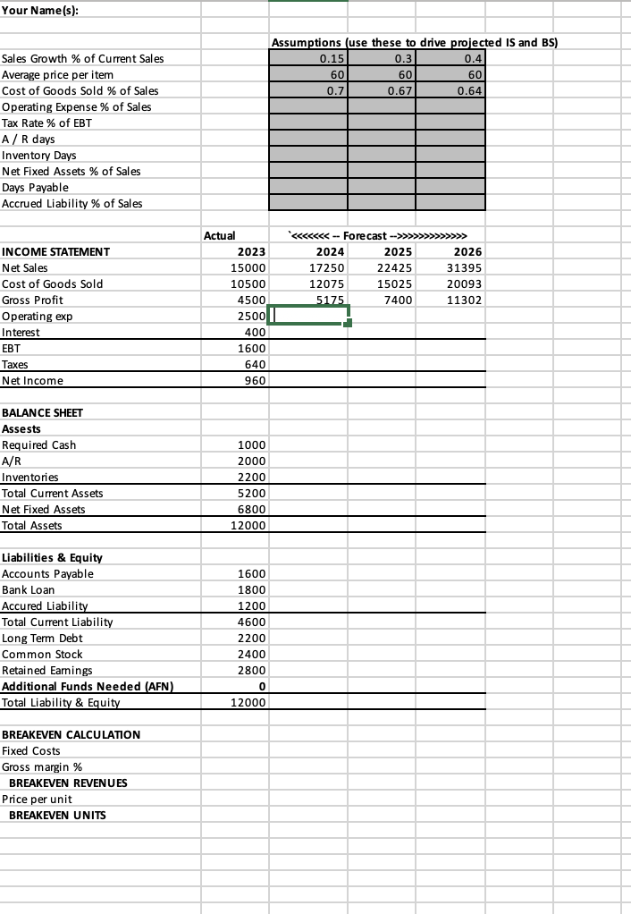 Solved In this assignment you will create a forecast for a | Chegg.com