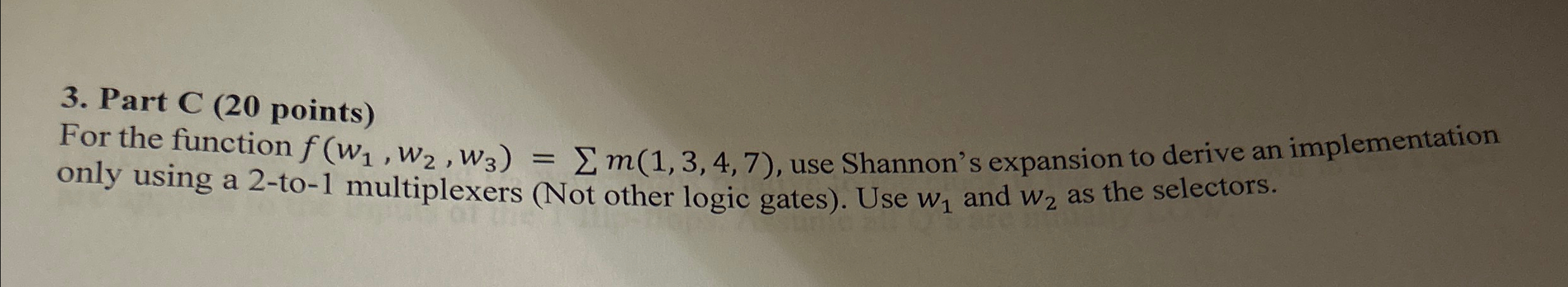 Solved Part C (20 ﻿points)For the function | Chegg.com