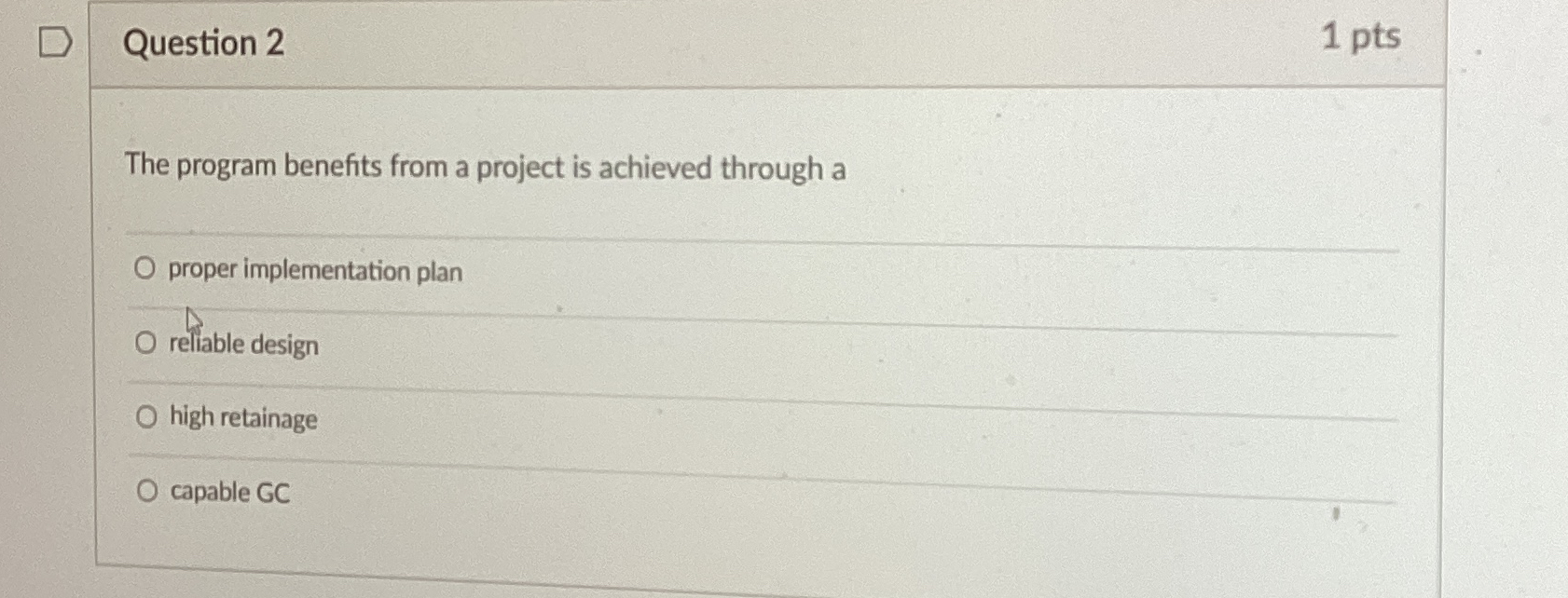 Solved Question 21 ptsThe program benefits from a project | Chegg.com Solved Question 21 ptsThe program benefits from a project | Chegg.com