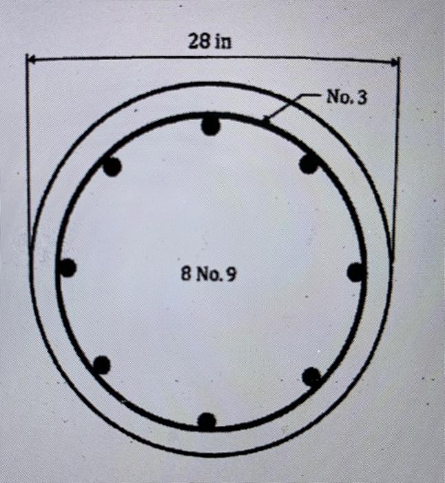 Solved Column under uniaxial bending.For the spiral column | Chegg.com