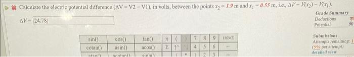 Solved The Electric Field In A Certain Region Is Given By