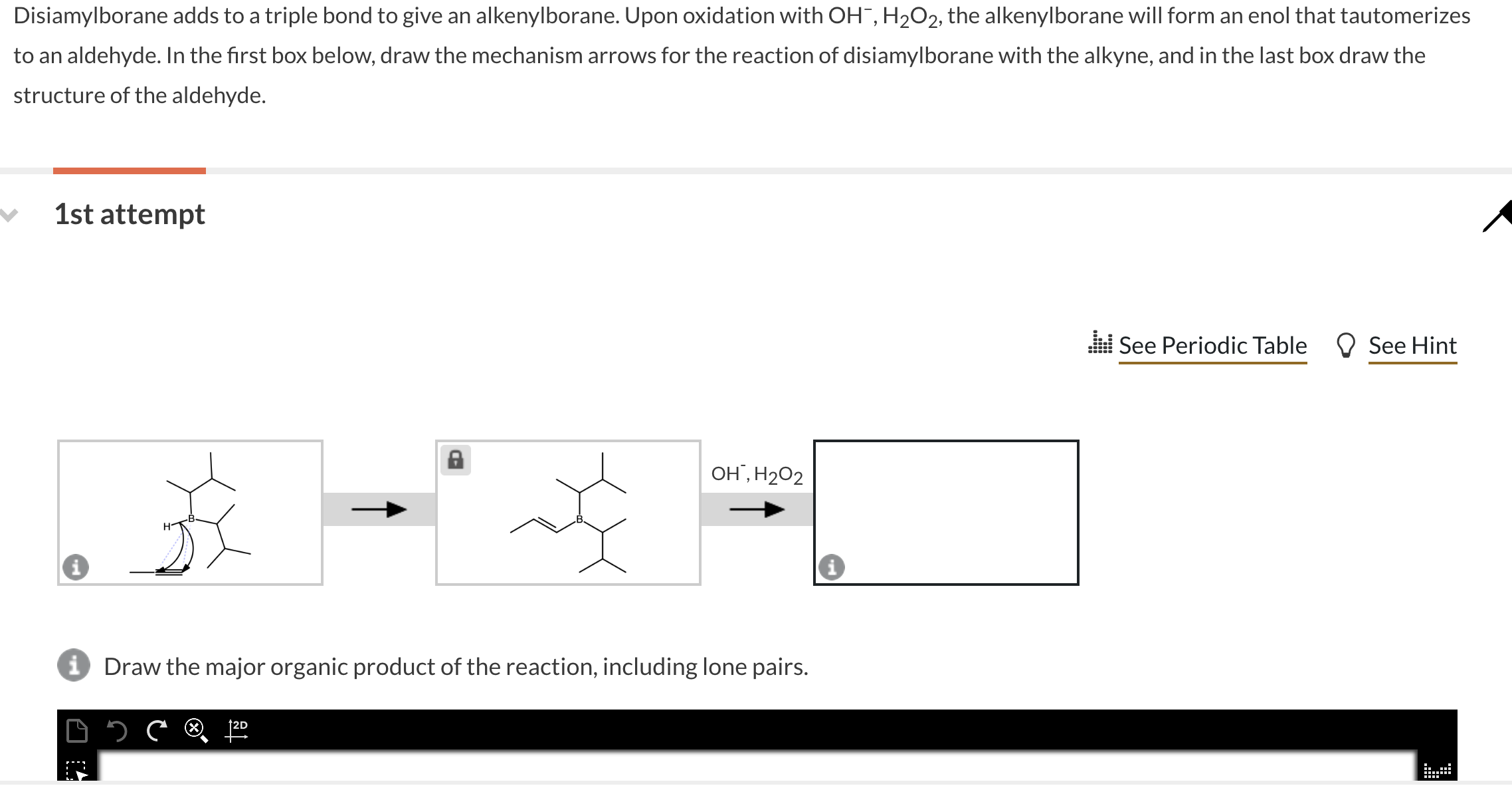 Solved Disiamylborane adds to a triple bond to give an | Chegg.com