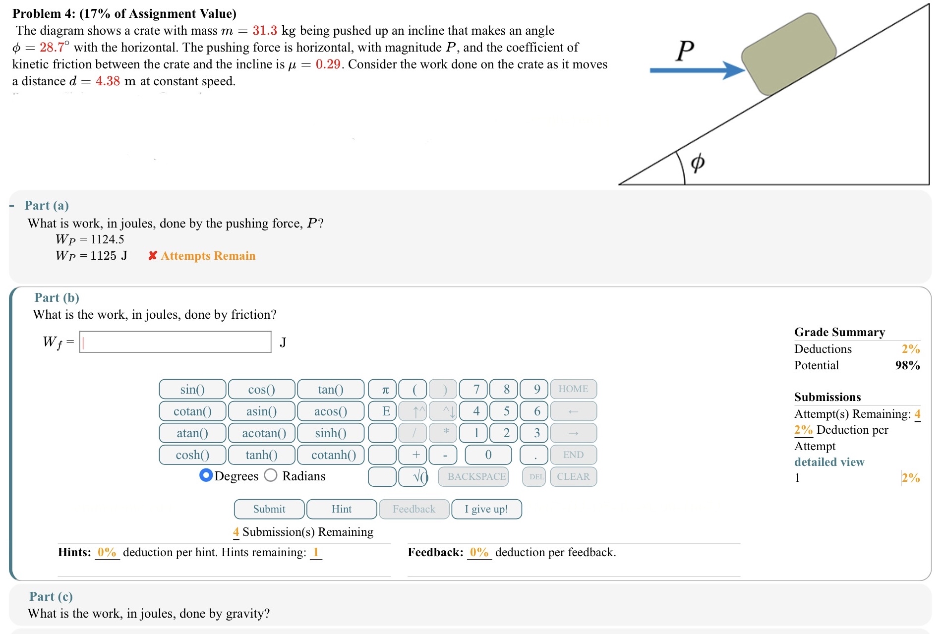 Solved Problem 4: (17% ﻿of Assignment Value)The diagram | Chegg.com
