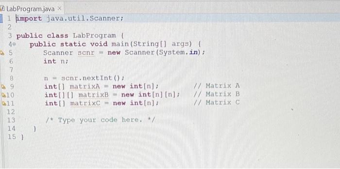 Solved 6.41 IDE LAB: Matrix multiplication A matrix is a | Chegg.com