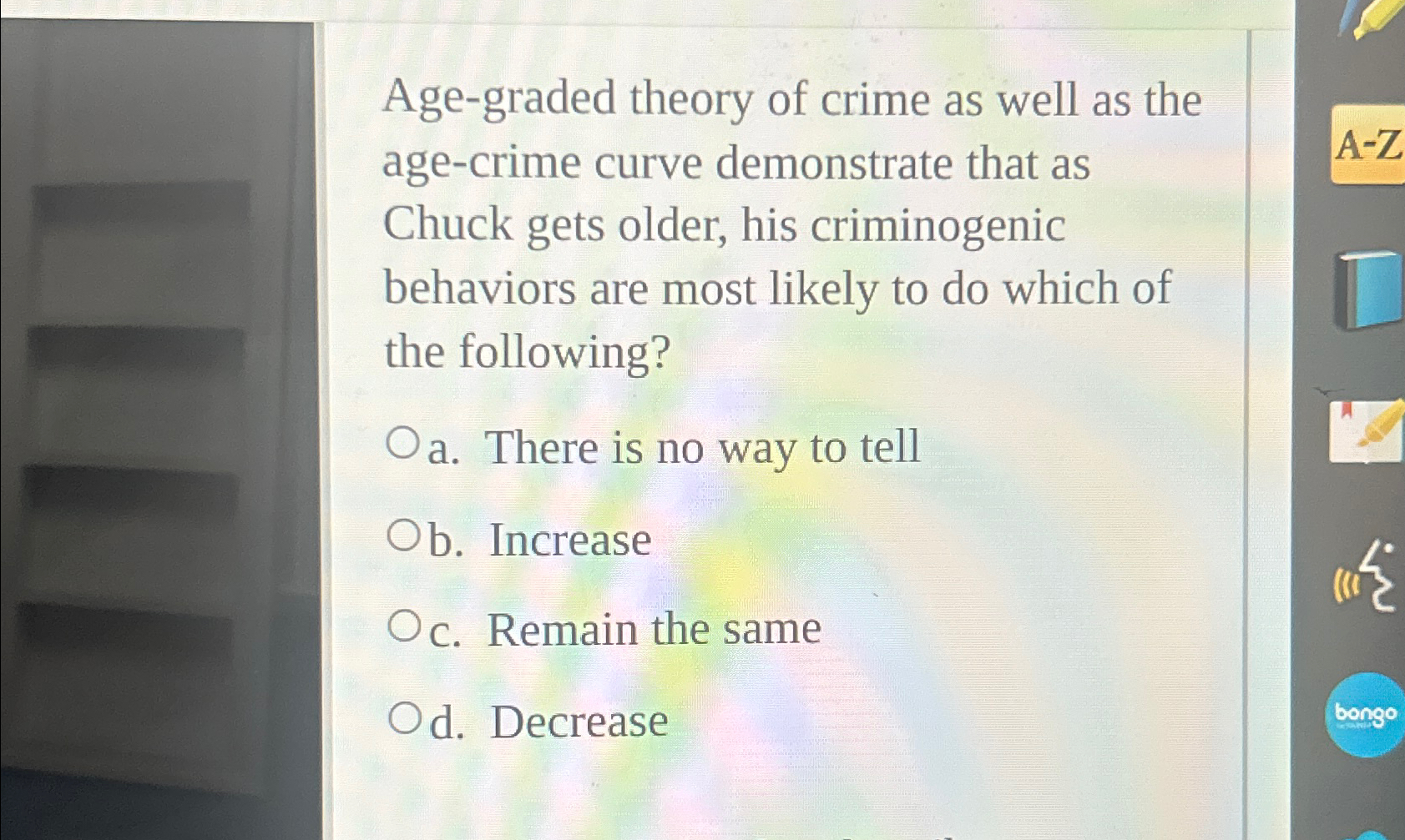 Solved Age-graded theory of crime as well as the age-crime | Chegg.com