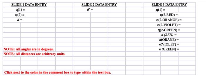 Instructions for each slide 1. Open up the Excel file | Chegg.com
