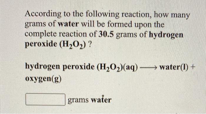 Solved According to the following reaction, how many moles | Chegg.com