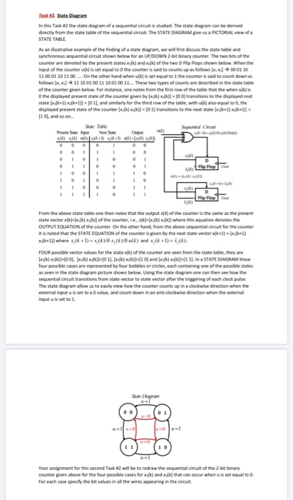 Task 2. State Diagram In this Task 12 the state | Chegg.com