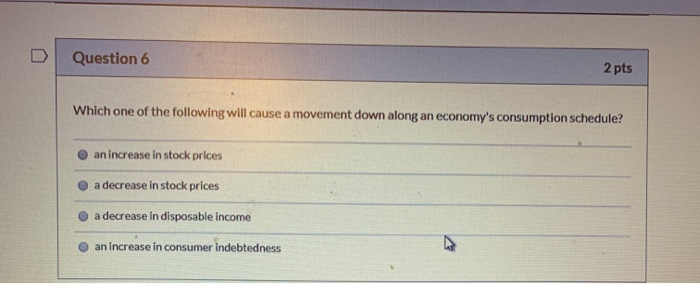 Solved D Question 6 2 pts Which one of the following will | Chegg.com