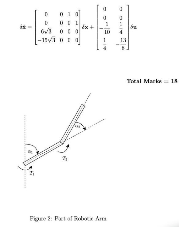 Solved Q4. Figure 2 represents a two-link manipulator that | Chegg.com