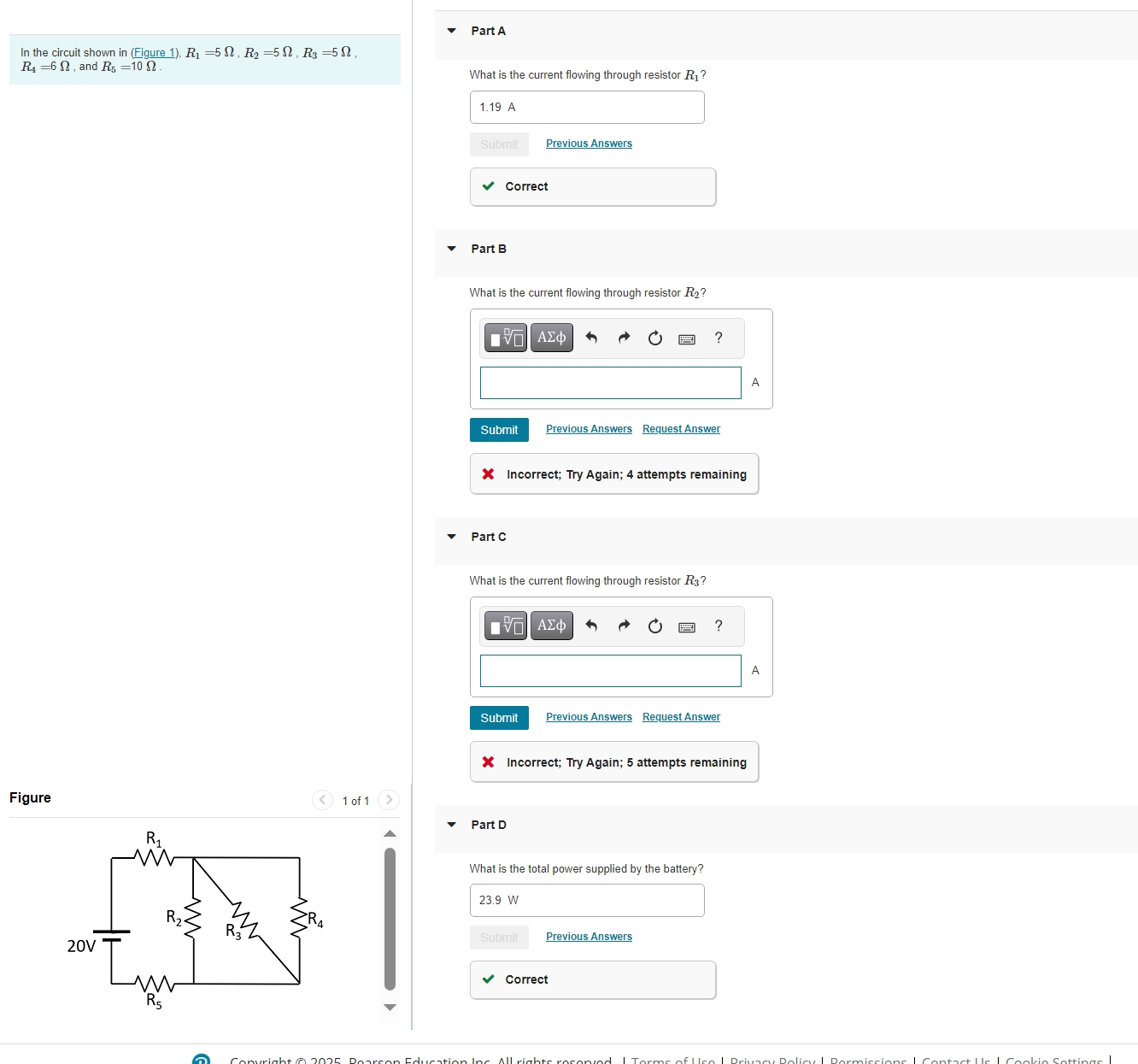 Solved Part AIn ﻿the circuit shown | Chegg.com