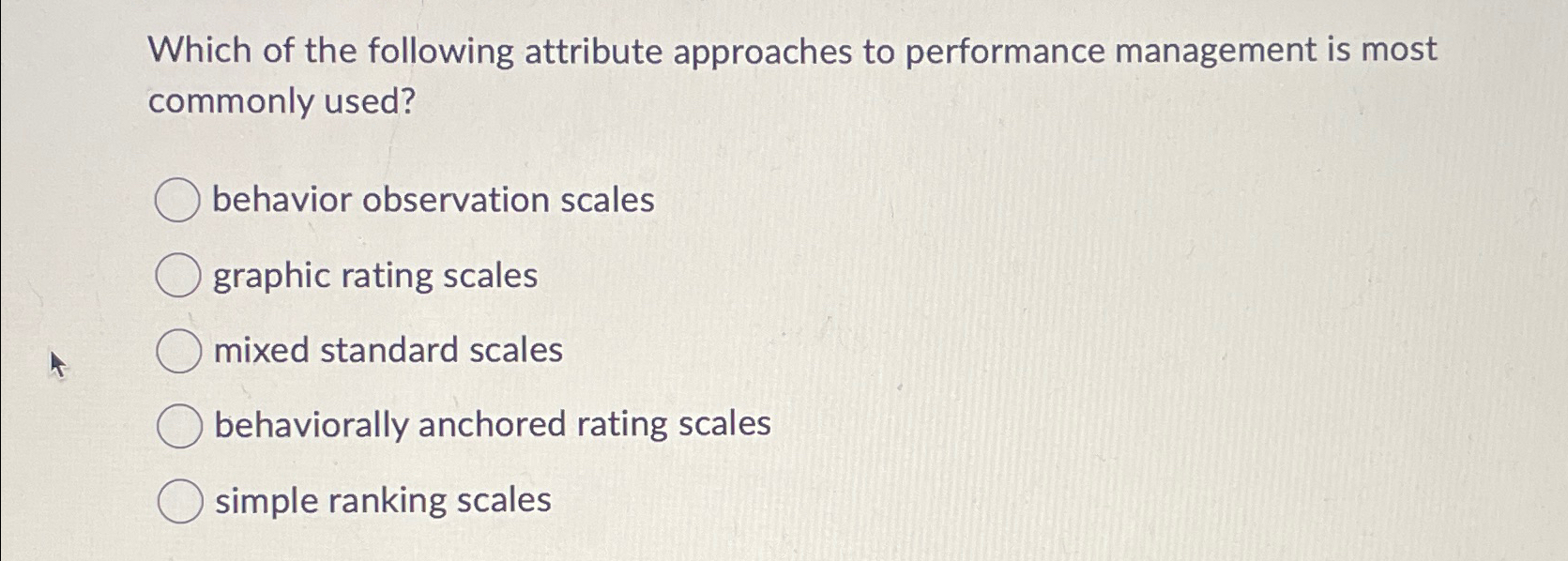 Solved Which of the following attribute approaches to | Chegg.com