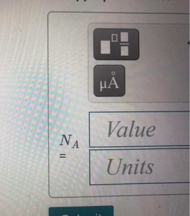 Solved μΑ Value NA = Units μΑ Value MA = Units Submit | Chegg.com