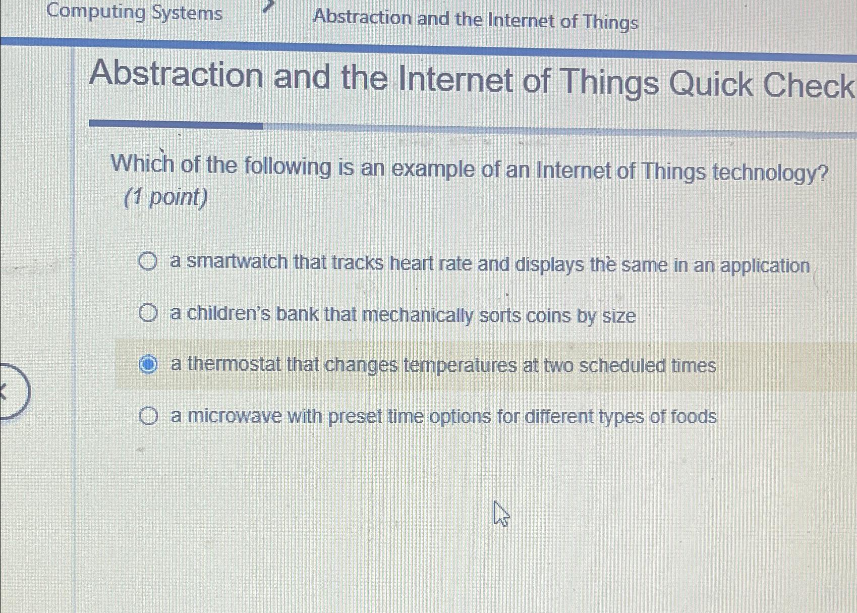 Solved Computing SystemsAbstraction and the Internet of | Chegg.com