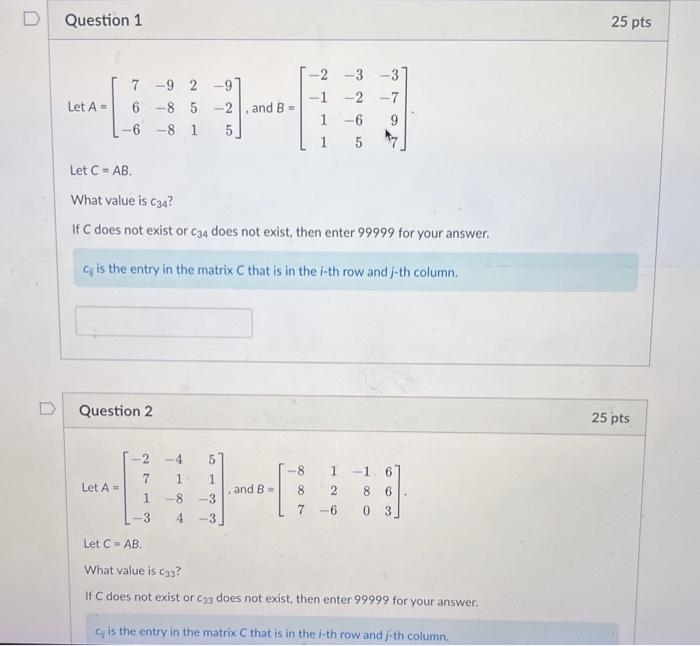 Solved Let A=⎣⎡76−6−9−8−8251−9−25⎦⎤, and | Chegg.com