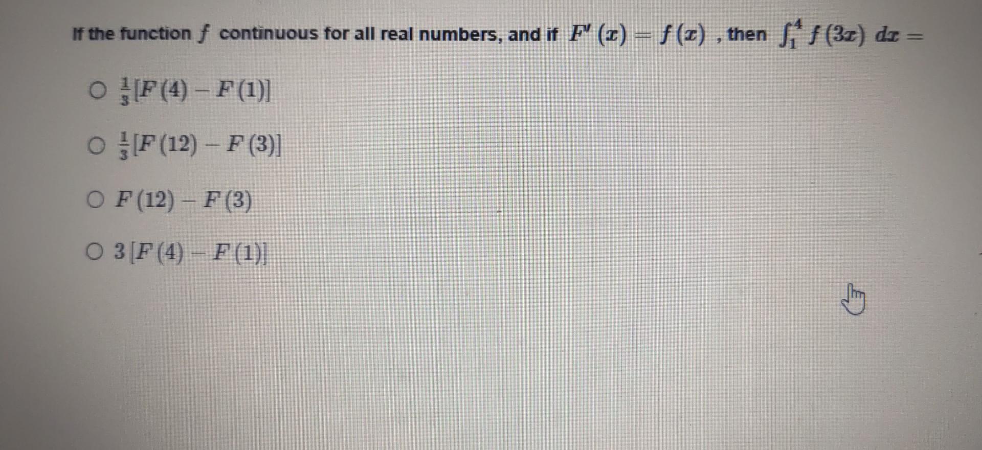 Solved If The Function F Continuous For All Real Numbers 