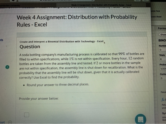 Solved Weak 4 Assignment: Distribution with Probability | Chegg.com