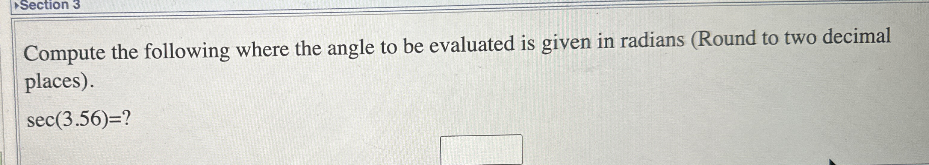 Solved Compute the following where the angle to be evaluated | Chegg.com