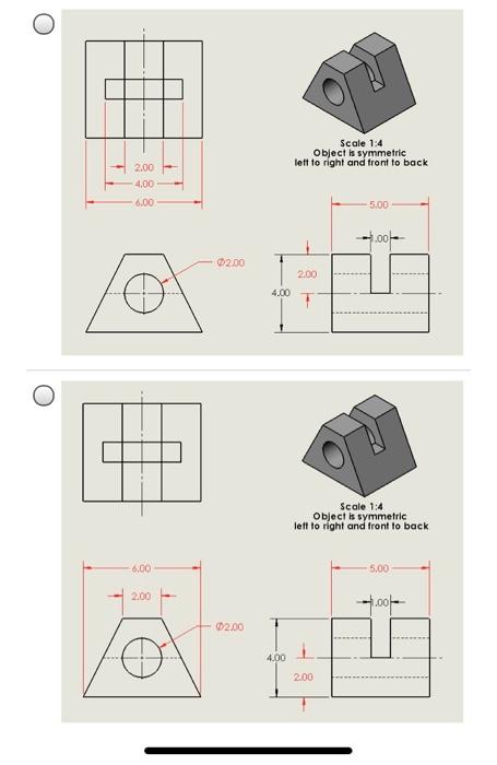 Solved Select the most appropriately dimensioned | Chegg.com