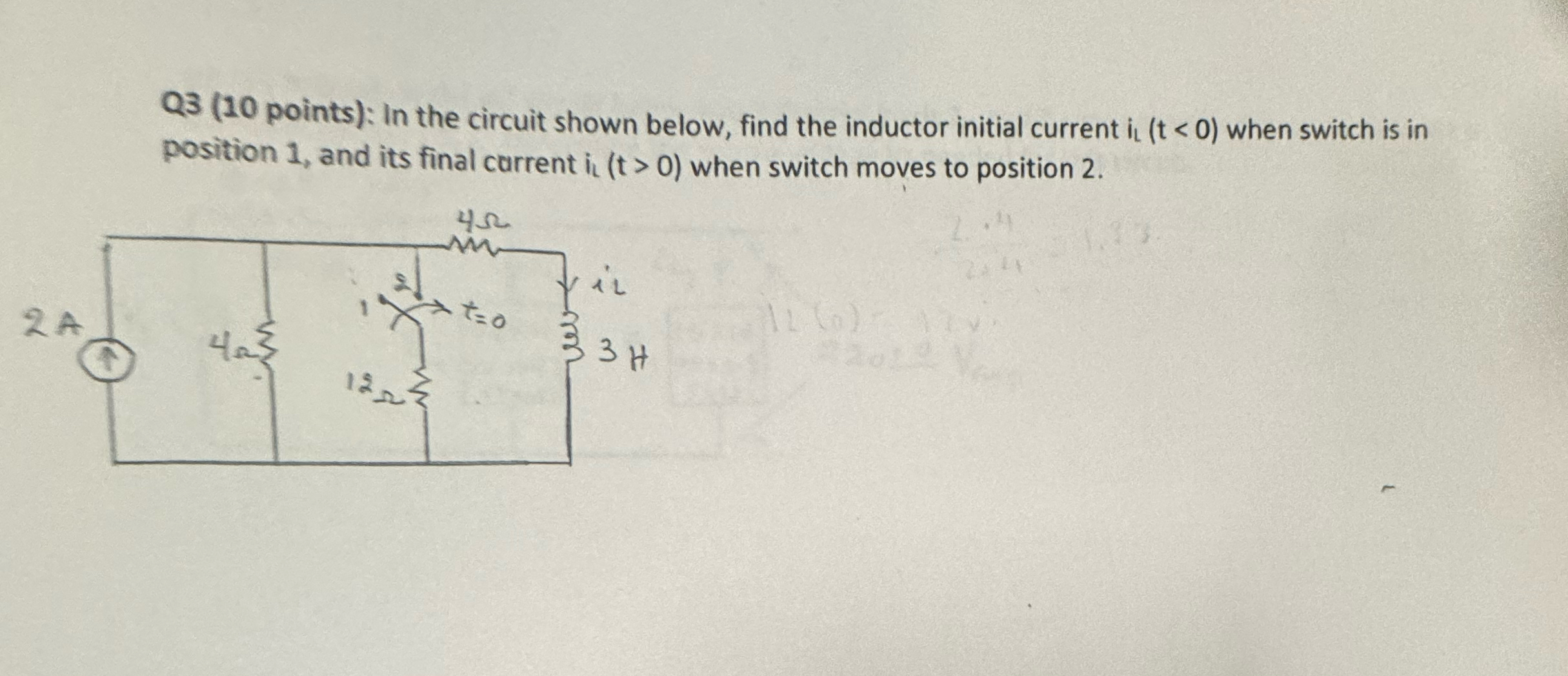 Solved Q3 (10 ﻿points): In the circuit shown below, find the | Chegg.com