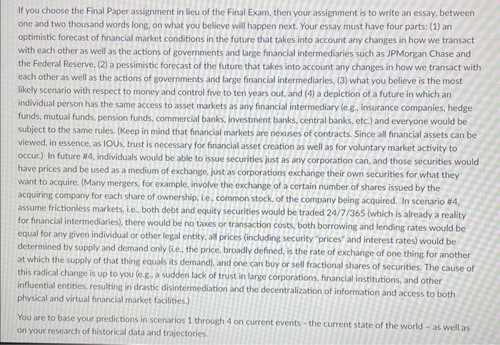 Solved An essay between 1000-2000 words, on what you believe | Chegg.com