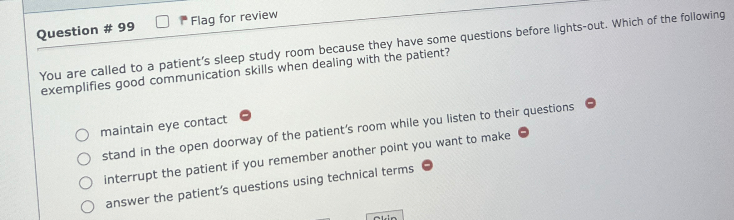 Solved Question # 99 Flag for reviewYou are called to a | Chegg.com