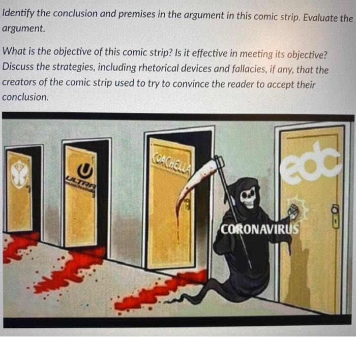 Identify the conclusion and premises in the argument | Chegg.com